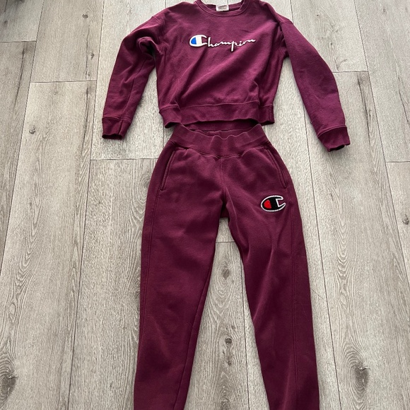 Champion | Sweaters | Champion Set Plum Reverse Weave | Poshmark